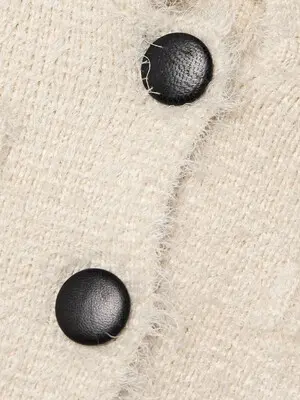 Khaite Ello Brushed Silk And Cashmere-blend Cardigan