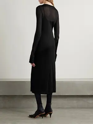 Khaite Shaine Knitted Midi Dress