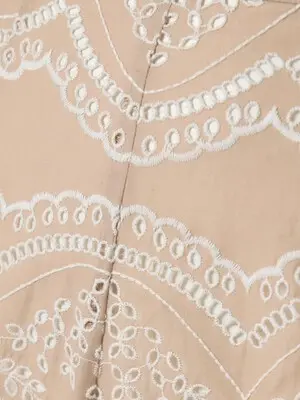 Miguelina Alegra Broderie Anglaise Cotton-voile Pants