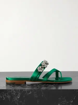 Manolo Blahnik Embellished Sandals For Women