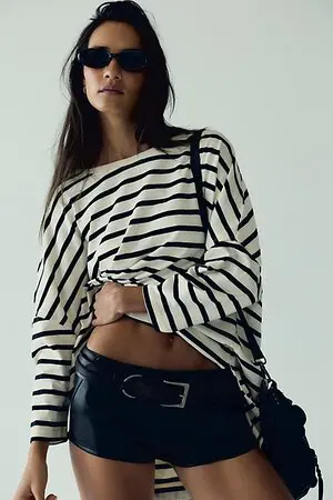 Free People Alessia Vegan Micro Trouser Shorts
