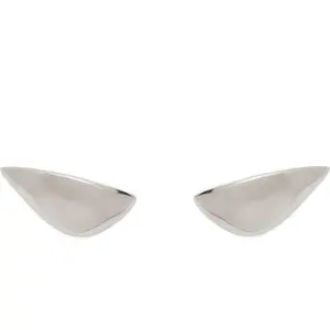 Lady Grey Lobe Earrings - Silver