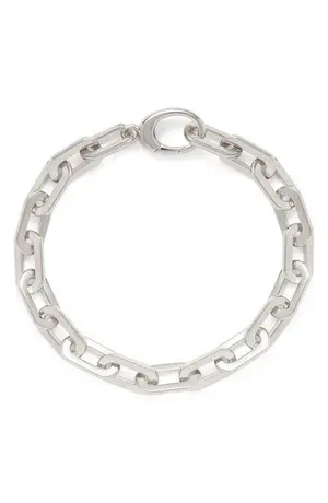Lady Grey Octagon Chain Bracelet - Silver