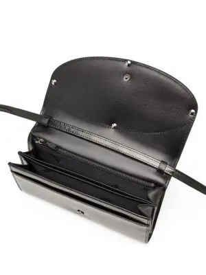 DIESEL® 1dr Leather Wallet-on-chain - Black