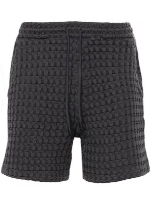 OAS Company Waffle-knit Deck Shorts - Grey