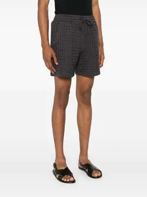 OAS Company Waffle-knit Deck Shorts - Grey