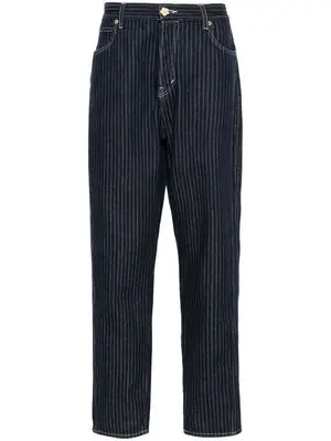 Kenzo Tapered-leg Pinstriped Jeans