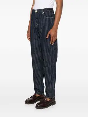 Kenzo Tapered-leg Pinstriped Jeans