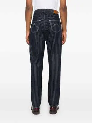 Kenzo Tapered-leg Pinstriped Jeans