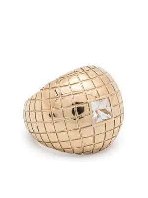 Yvonne Léon 9kt Yellow Boule Disco Ring