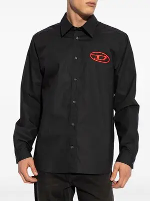 DIESEL® S-simply-d Cotton Shirt - Black