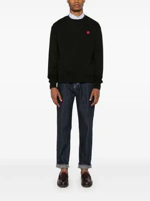 Kenzo Boke Flower-patch Cotton Sweatshirt