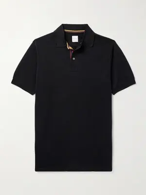 Paul Smith Cotton-piqué Polo Shirt - Black