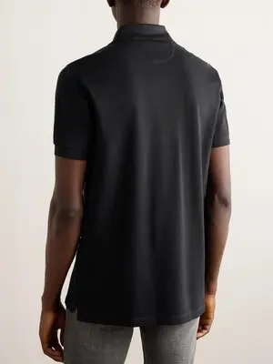 Paul Smith Cotton-piqué Polo Shirt - Black
