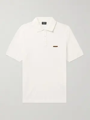 Zegna Logo Polos For Men