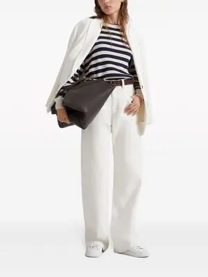 Brunello Cucinelli Striped Cotton-knit Jumper