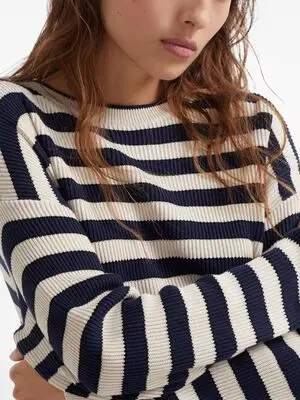 Brunello Cucinelli Striped Cotton-knit Jumper