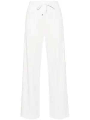 P.a.r.o.s.h Logo-embroidered Straight Trousers - White