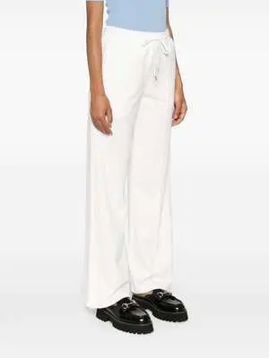 P.a.r.o.s.h Logo-embroidered Straight Trousers - White