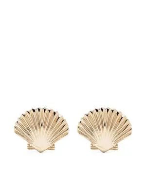 Mateo 14kt Yellow Venus Shell Stud Earrings - Gold