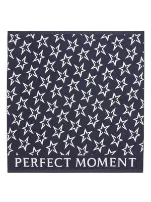 Perfect Moment Star-print Cotton Beach Towel - Blue