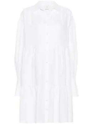Eleventy Tiered Linen Mini Dress