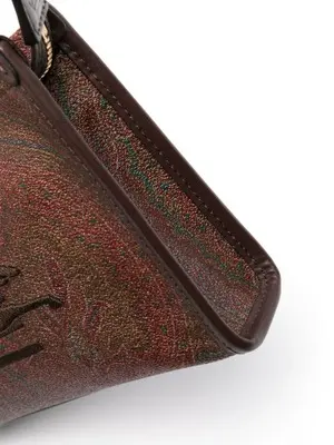 Etro Arnica Pouch With Pegaso Detail - Brown