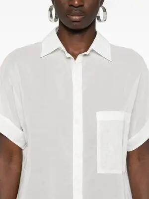 Eleventy Semi-sheer Cotton Shirt