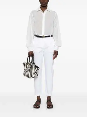 Eleventy Embroidered Semi-sheer Shirt