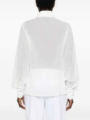 Eleventy Embroidered Semi-sheer Shirt