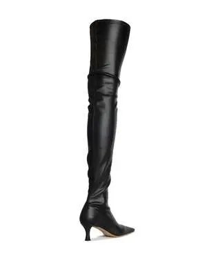 Proenza Schouler Trap Leather Over-the-knee Boots - Black