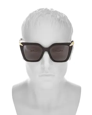 BVLGARI Square Sunglasses, 55mm