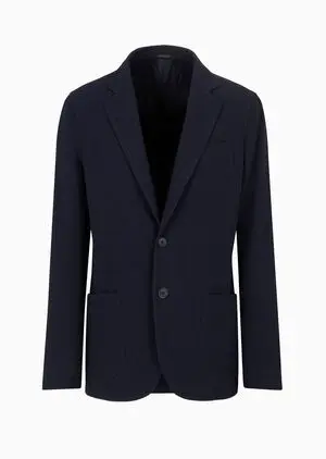 Giorgio Armani GIORGIO ARMANI Upton Line Single-Breasted Jacket Black