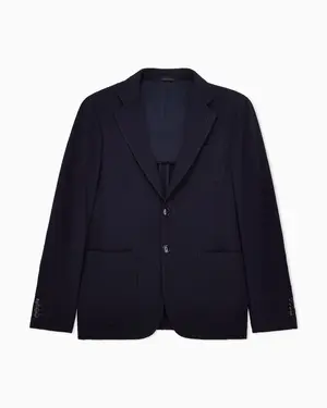 Giorgio Armani Upton Line Single-breasted Jacket - Blue