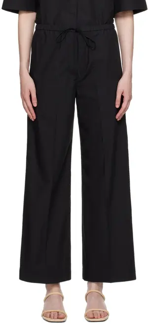 TOTEME TOTEME Drawstring Trousers - 001 Black