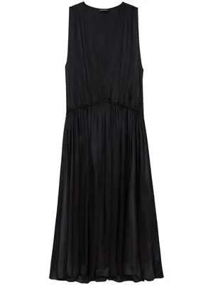 ANINE BING Mia Silk Maxi Dress