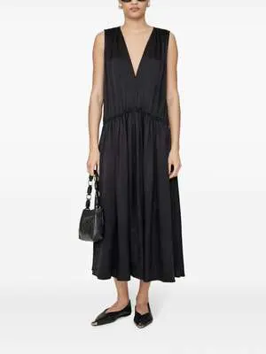 ANINE BING Mia Silk Maxi Dress