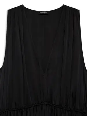 ANINE BING Mia Silk Maxi Dress