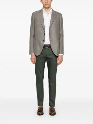 PT TORINO Mid-rise Tapered Chinos - Green