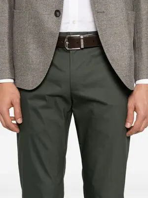 PT TORINO Mid-rise Tapered Chinos - Green