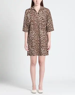 Tory Burch Mini Leopard-print Shirt Dress