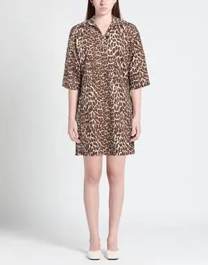 Tory Burch Mini Leopard-print Shirt Dress