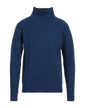 Barena Venezia Turtleneck Virgin Wool Top - Navy Blue