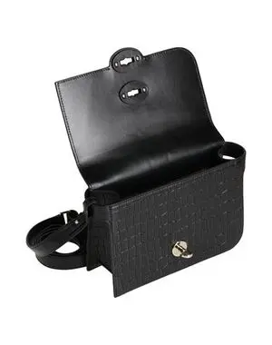 ZANELLATO Leather Handbag With Crocodile Print