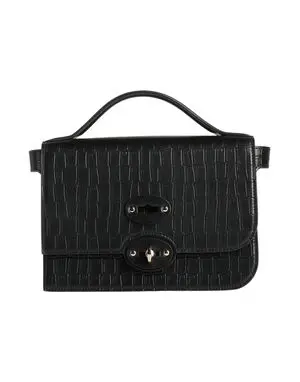 ZANELLATO Leather Handbag With Crocodile Print