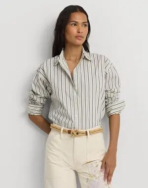 Ralph Lauren Striped Cotton Poplin Shirt