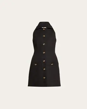 Veronica Beard Roxanne Sleeveless Mini Dress - Black