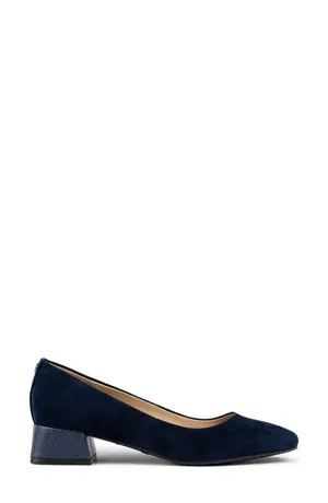 NYDJ Teddie Square Toe Pump - Navy