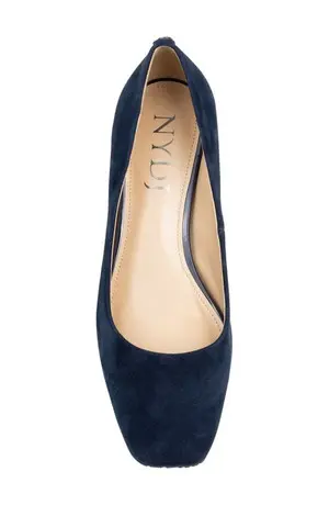 NYDJ Teddie Square Toe Pump - Navy