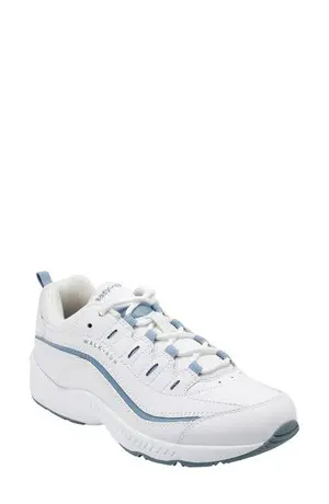 Easy Spirit Romy Sneaker - White/blue Leather